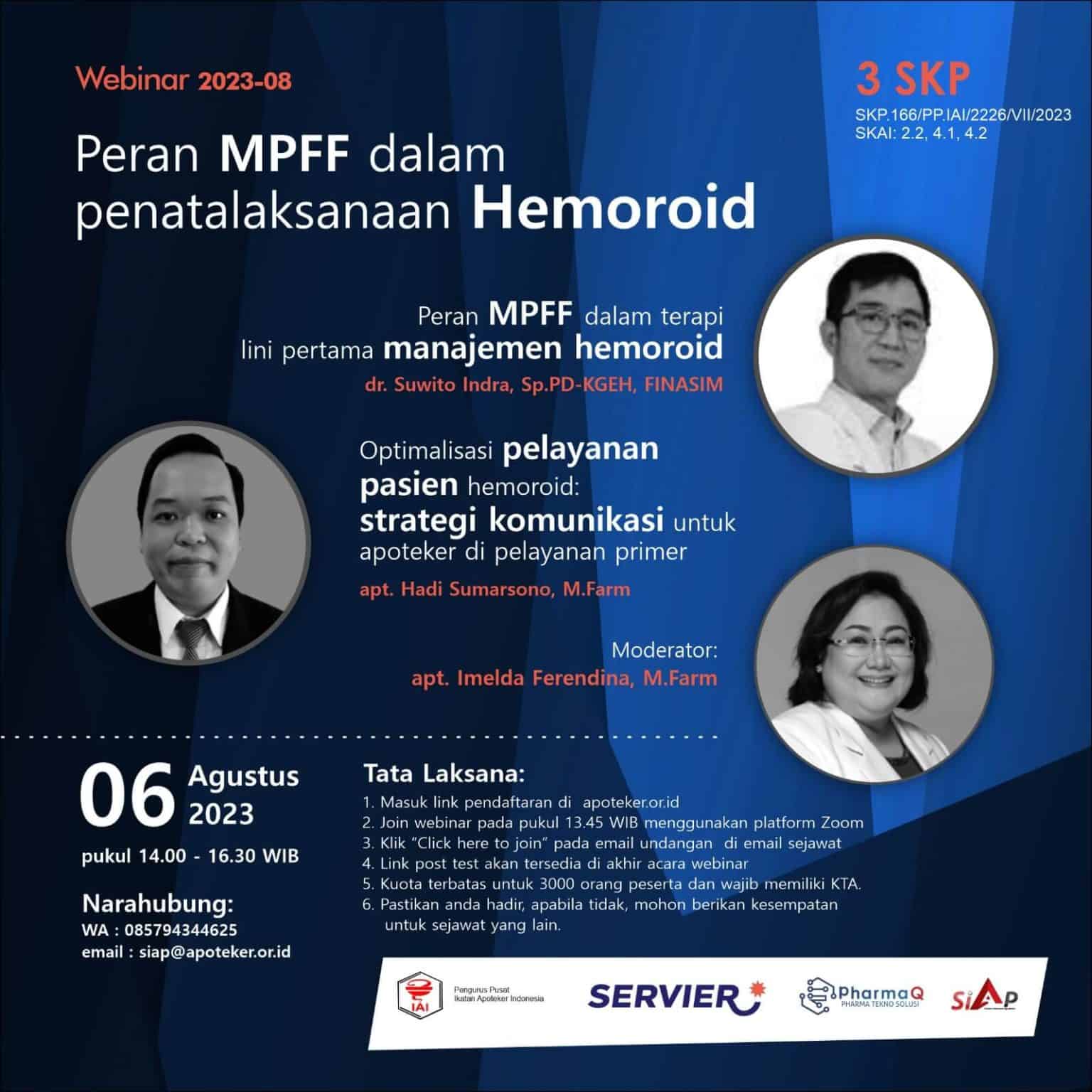 Kunci Jawaban Webinar Peran MPFF dalam Penatalaksanaan Hemoroid ...